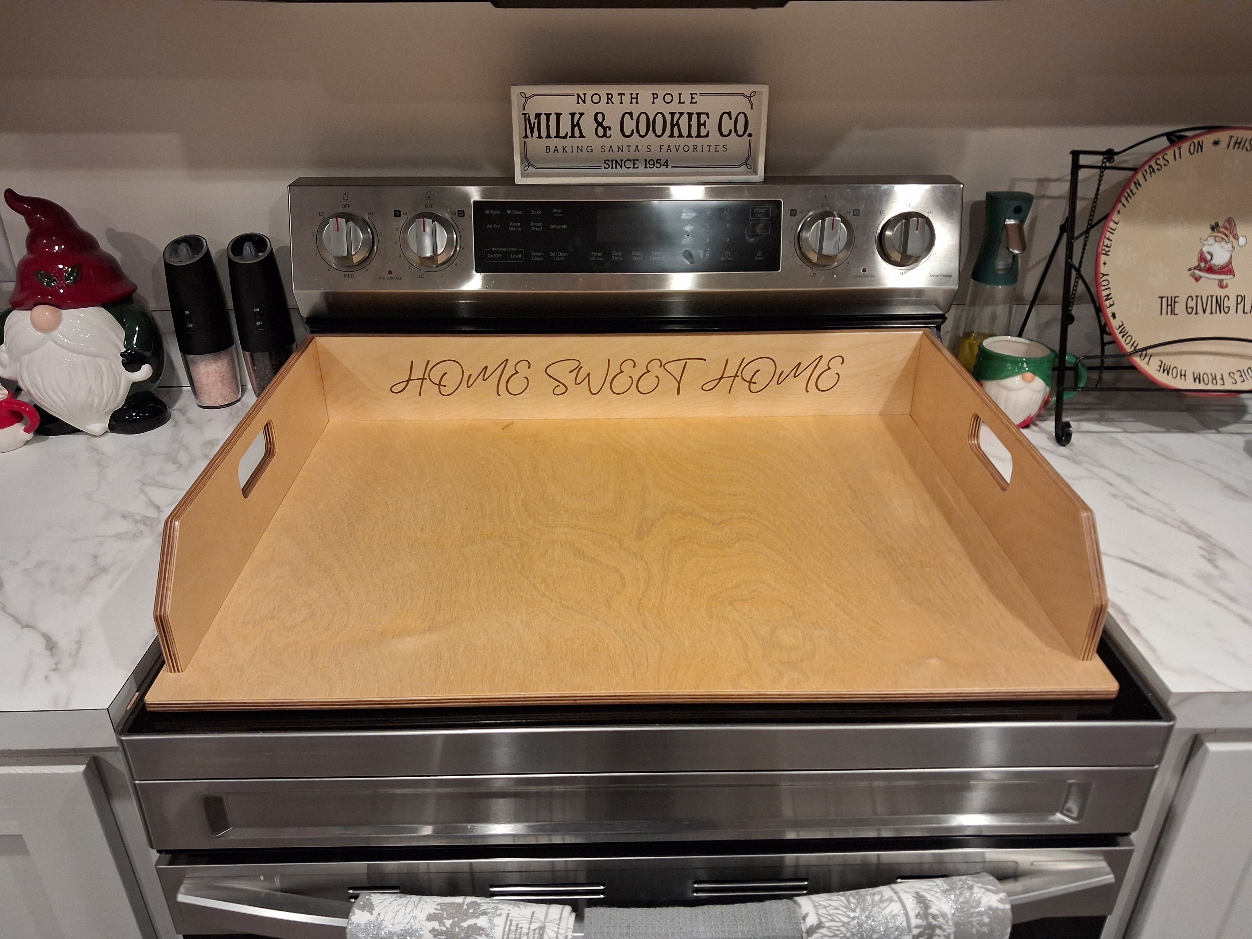 Custom wood stove cover – Fat Fish Designz
