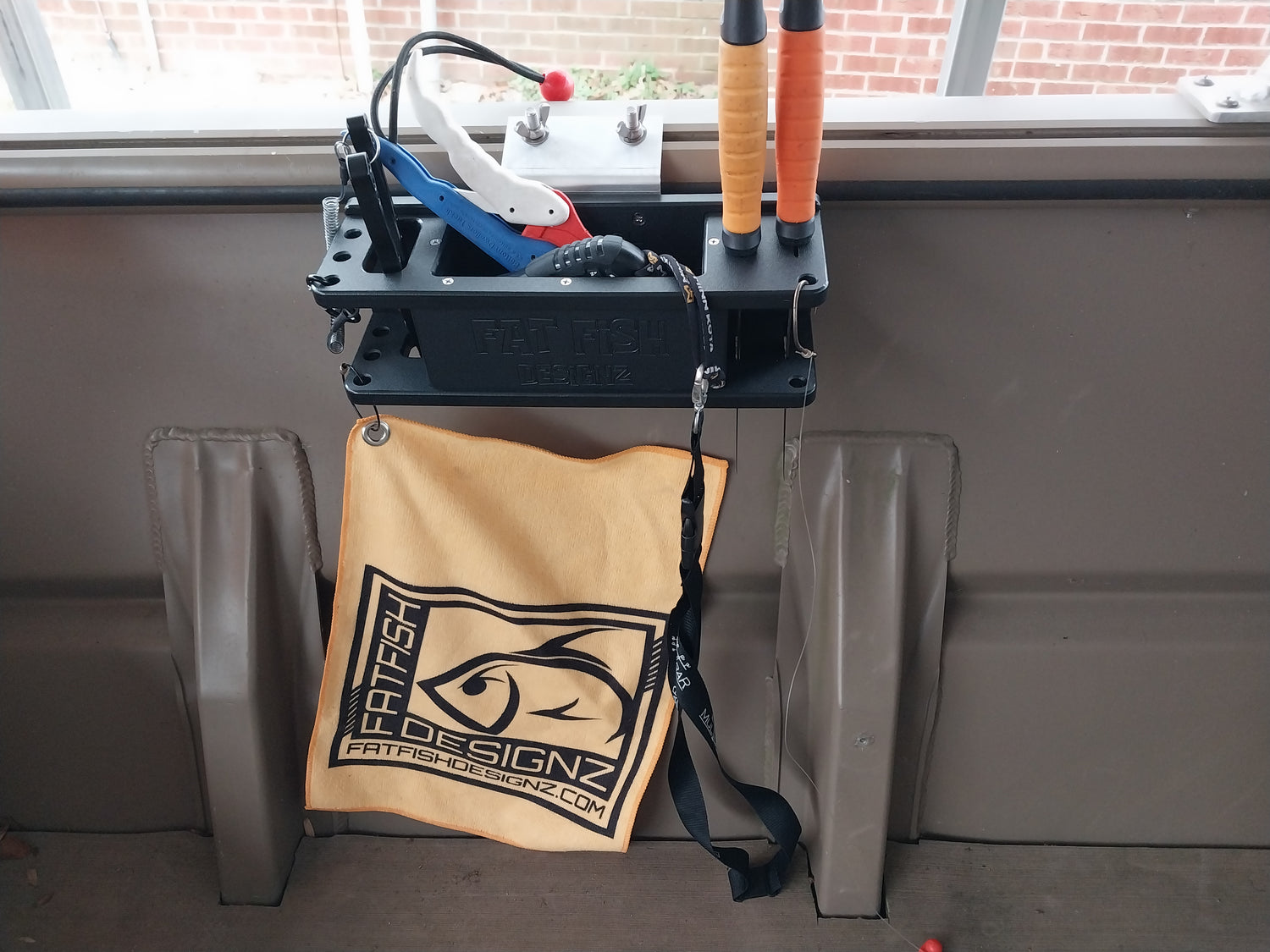 Tool box- track mounted tool holder