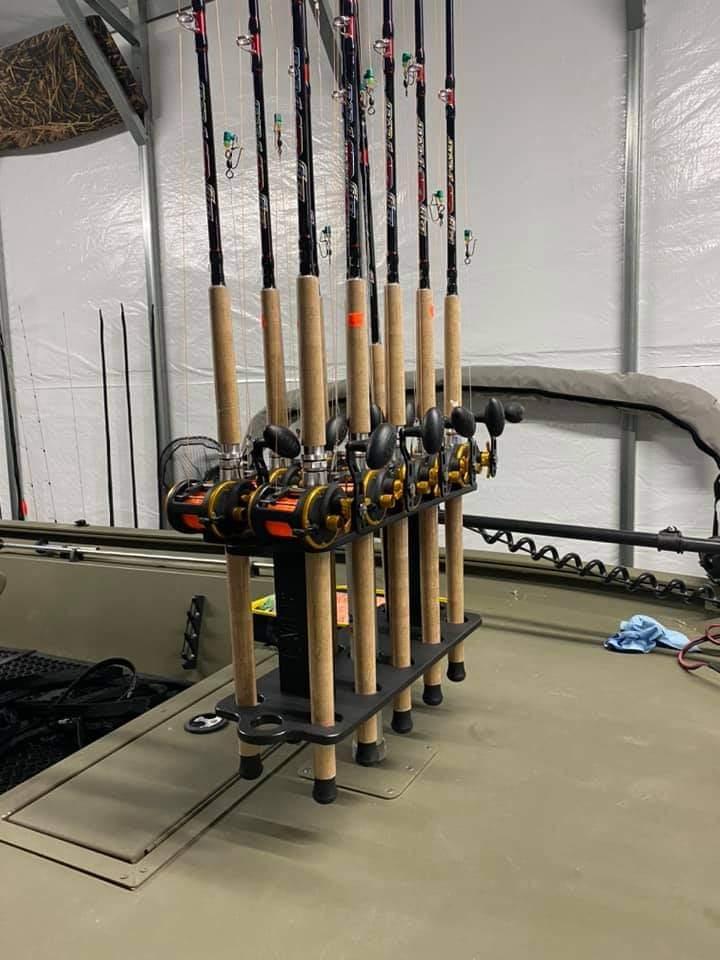 V12 Seat Post Vertical Rod Rack (holds 12 rods) – Fat Fish Designz